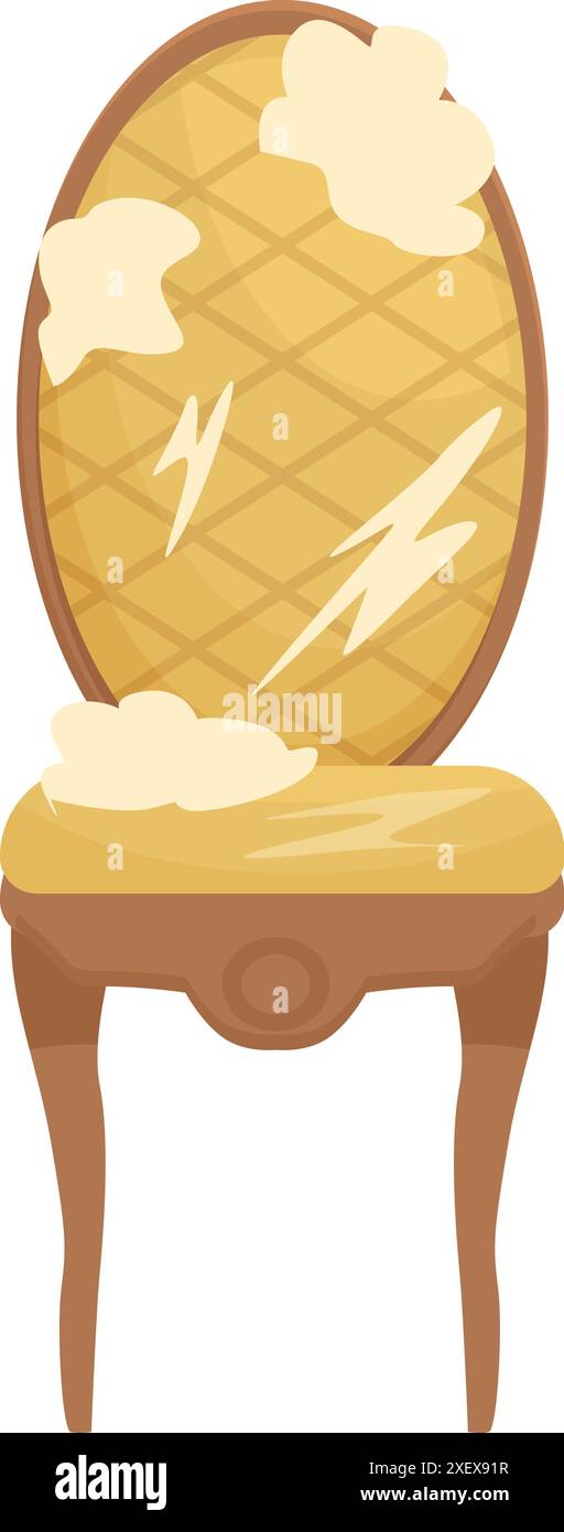 Old broken chair falling apart with upholstery rips, isolated on white ...