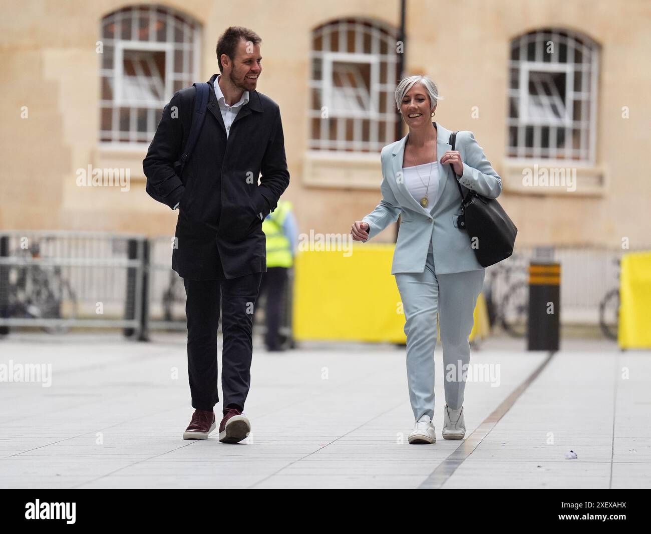 Deputy leader of the Liberal Democrats Daisy Cooper arrives at BBC ...