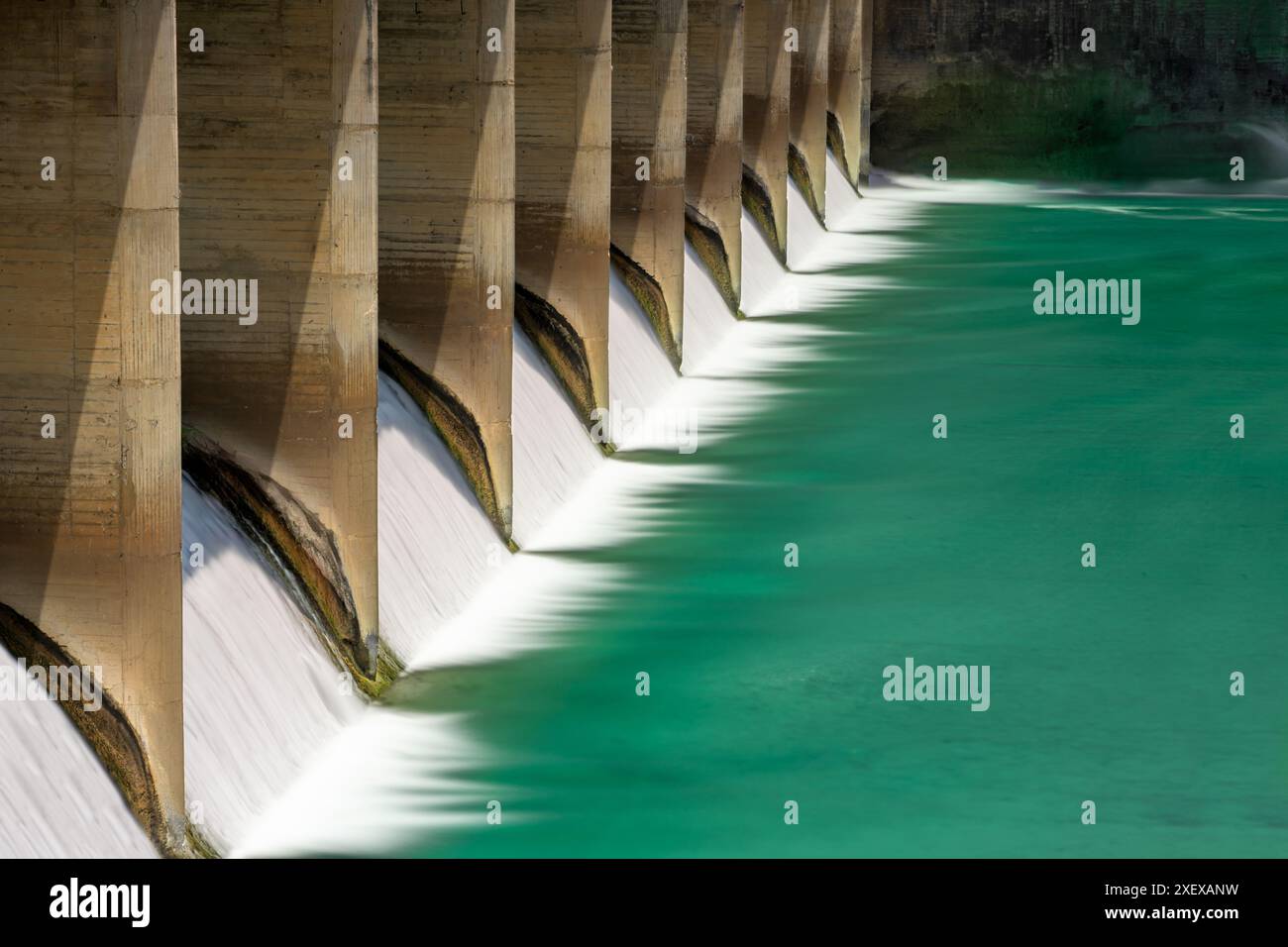 water released from hydroelectric power station Stock Photo - Alamy