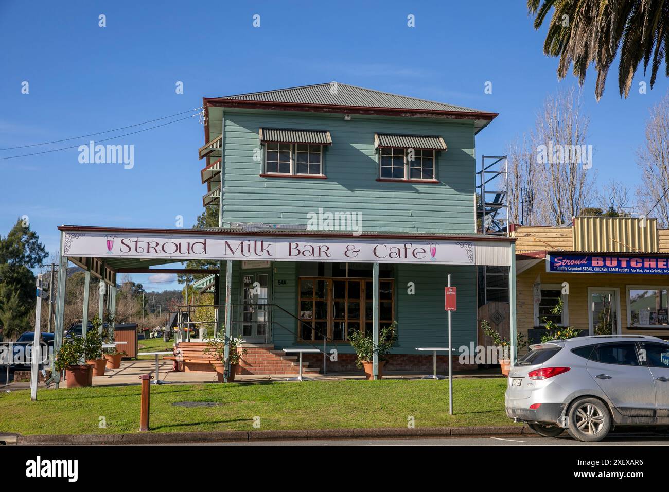 Stroud, small village town in regional New South Wales, with local Milk ...