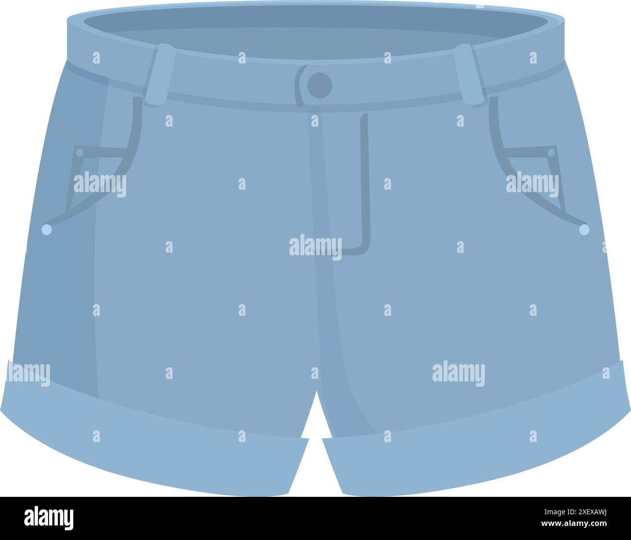Stylish denim shorts Stock Vector Images - Alamy
