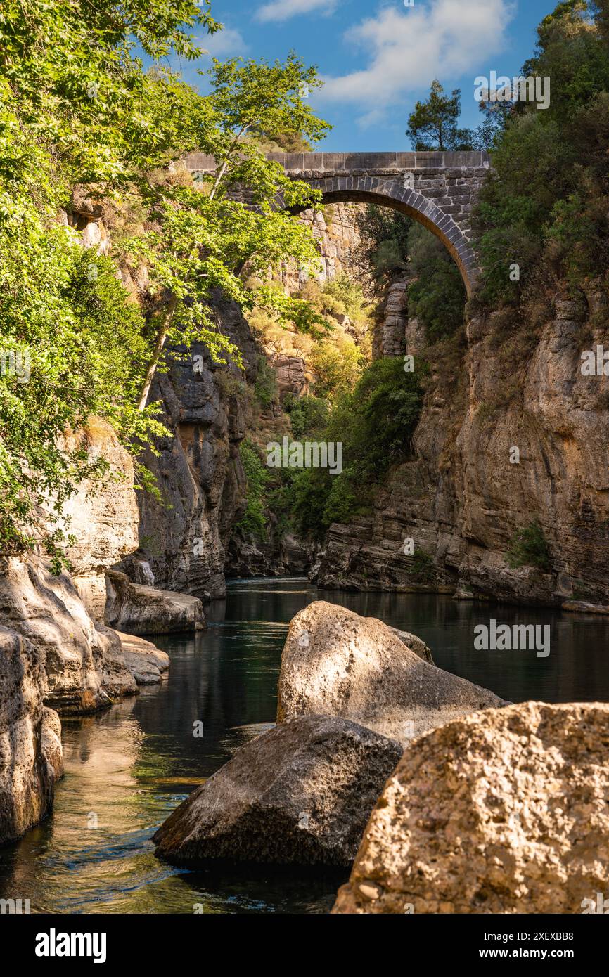 The Roman bridge at Koprulu Canyon, Antalya, Turkey Stock Photo - Alamy
