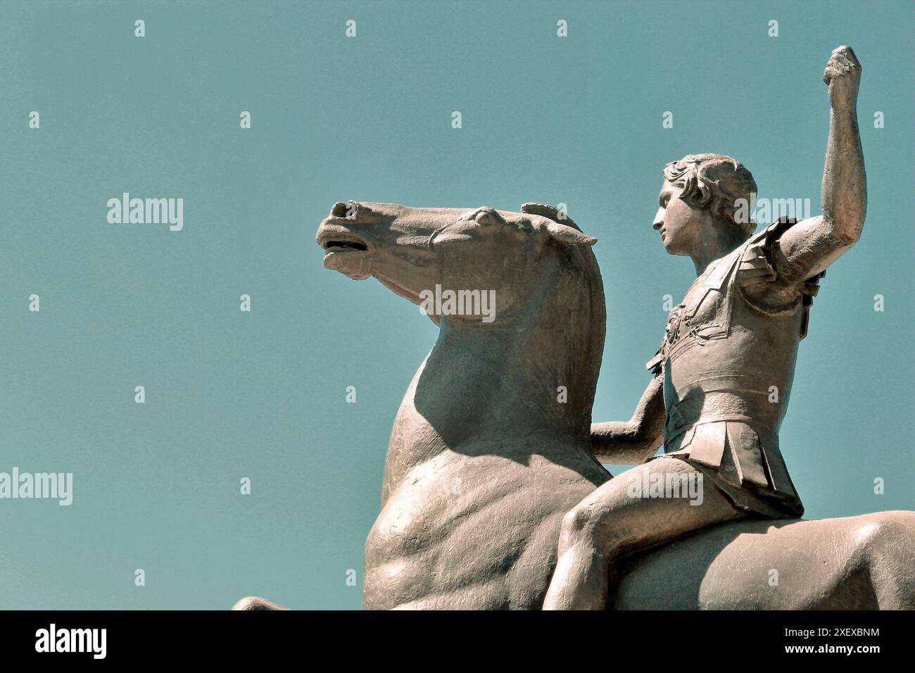 Statue of Alexander the Great in Athens, Greece, May 3 2019 Stock Photo ...