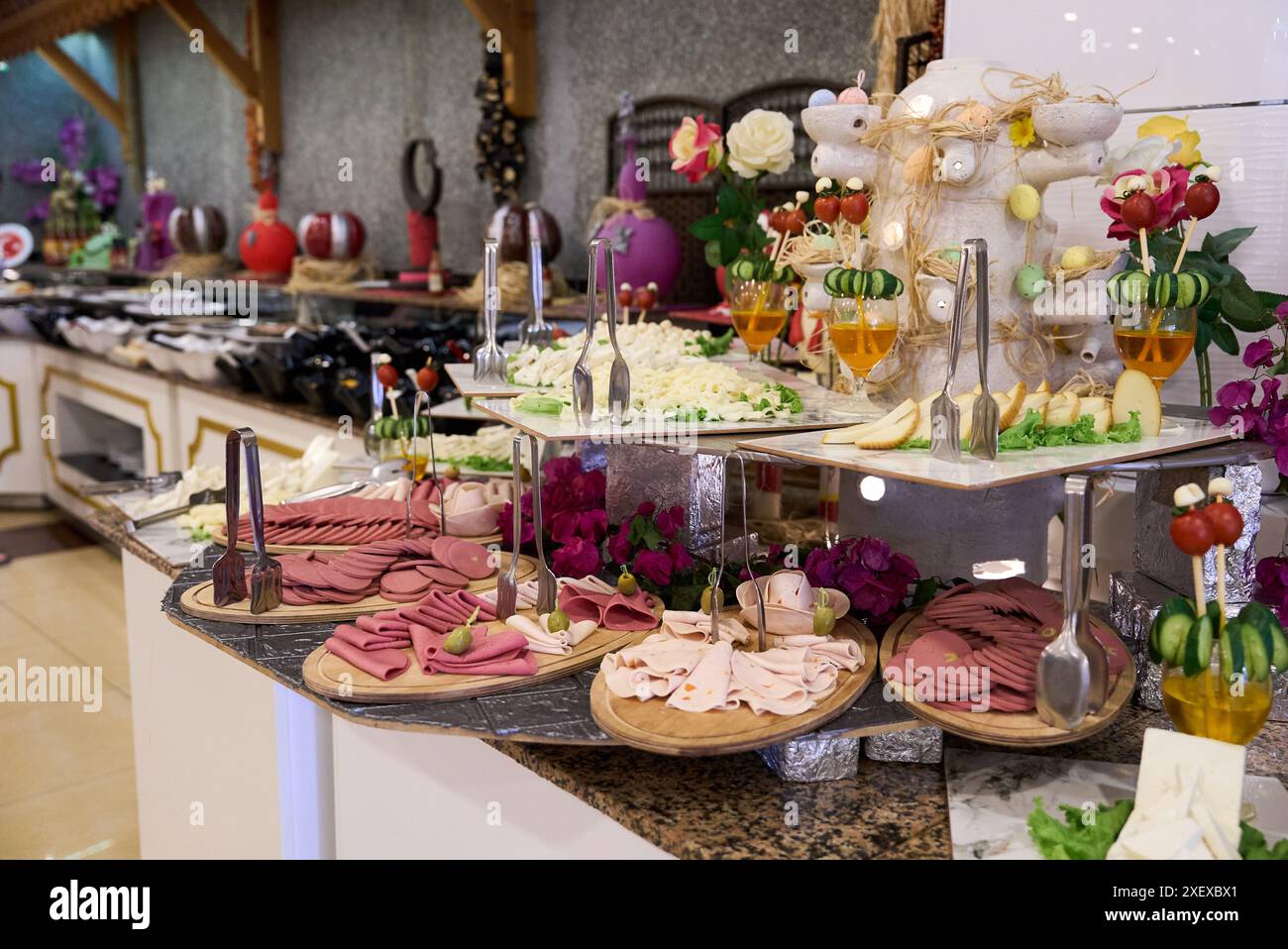 Concept of food All-inclusive buffet-style in Turkey Stock Photo - Alamy