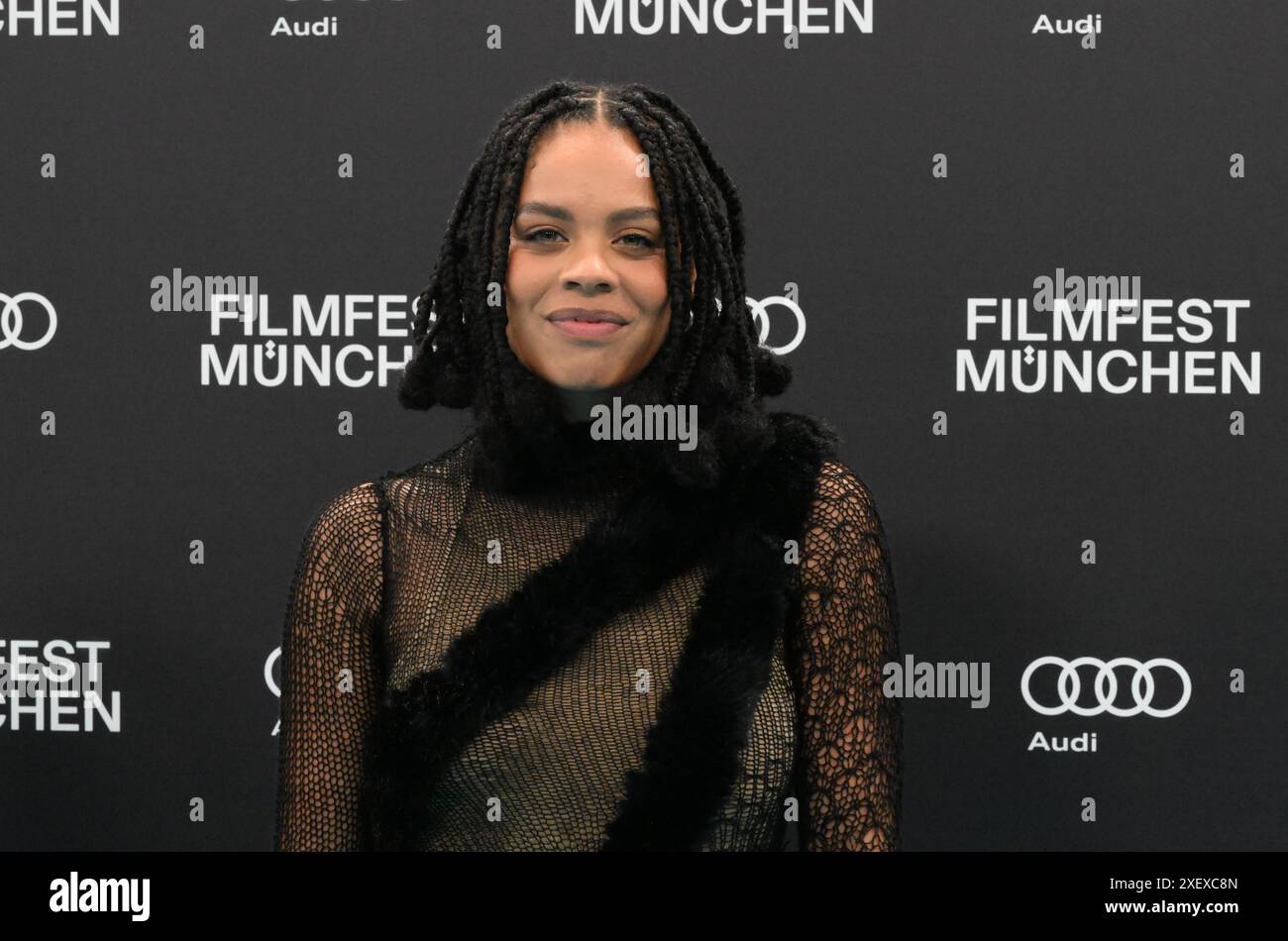 Munich, Germany. 29th June, 2024. Actress Jane Chirwa walks the carpet ...