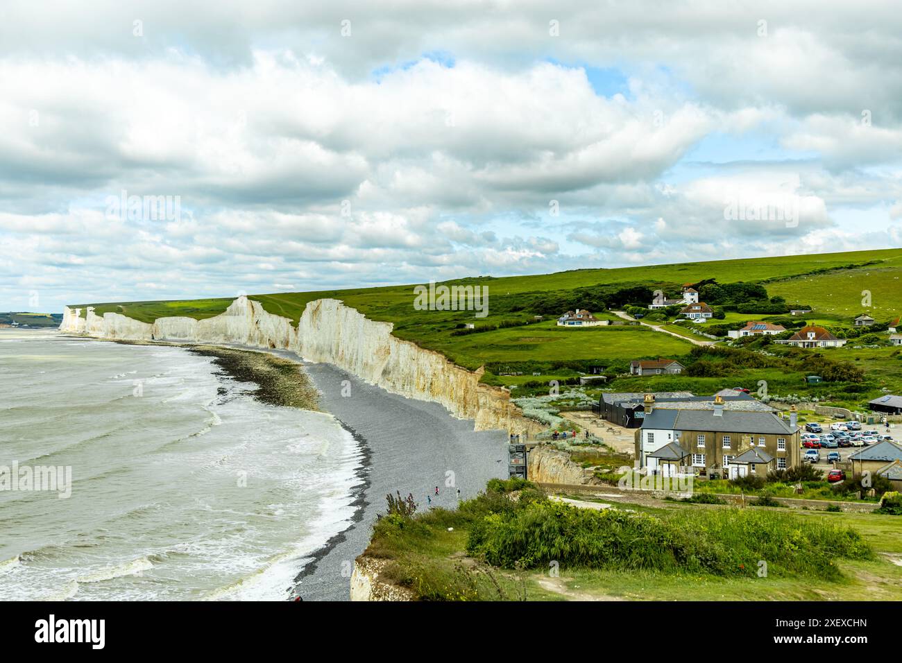 Travelling along the south coast of England between Beachy Head and ...