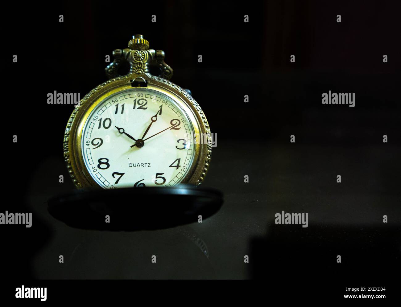 The picture depicts the sensational view of a vintage pocket watch and ...