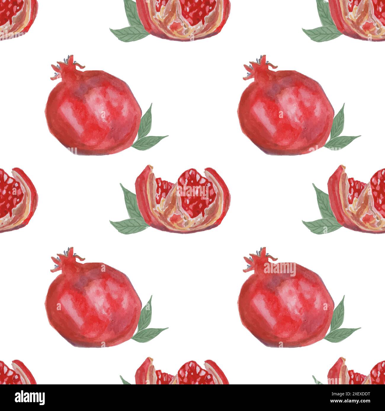 Pomegranate pattern seamless pomegranates Stock Vector Images - Alamy