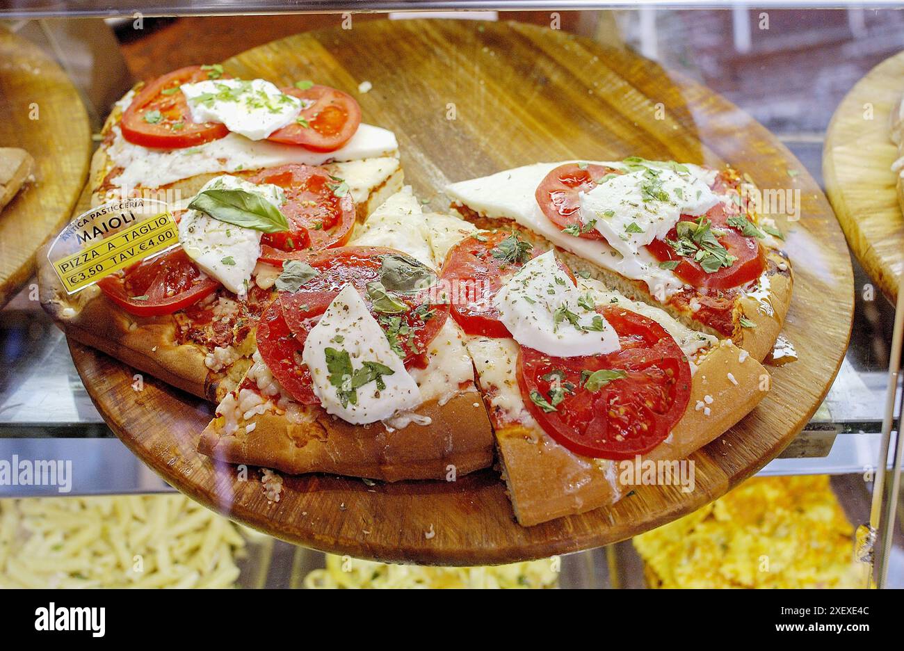 Italian typical fast food: pizza. Florence. Tuscany, Italy Stock Photo ...