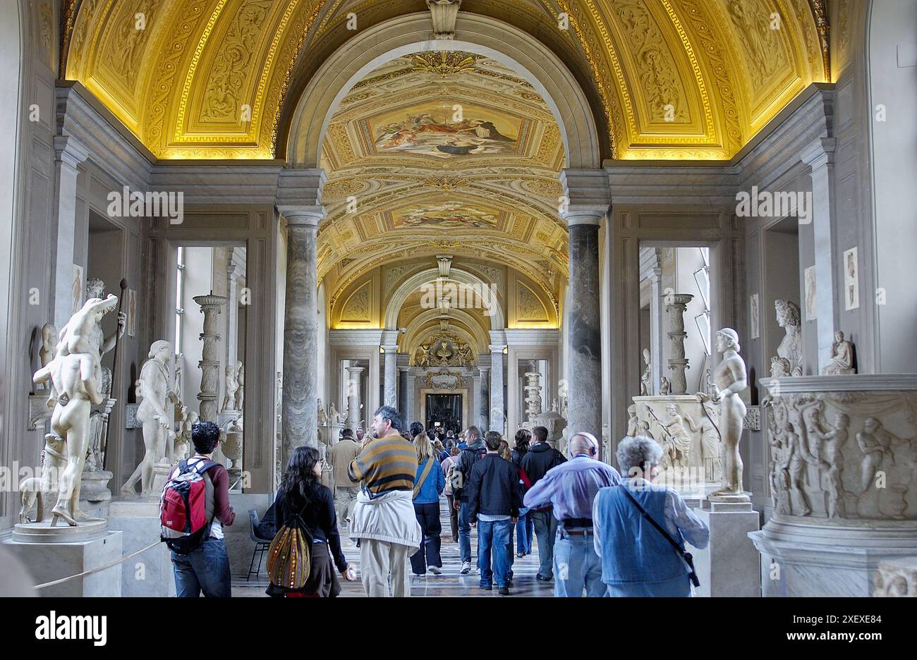 Vatican museum gallery of the statues hi-res stock photography and ...