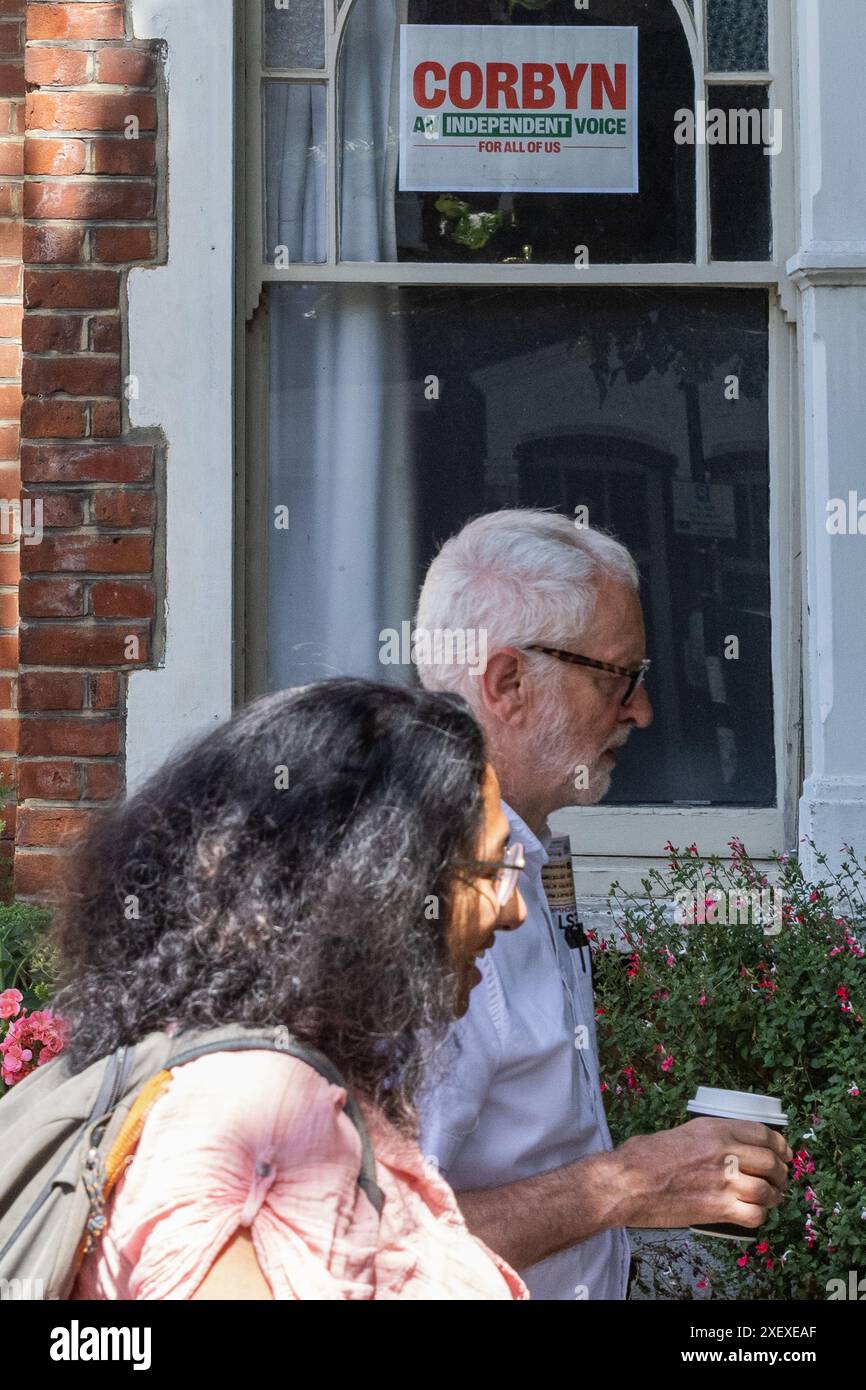 London, UK. 29th June, 2024. Jeremy Corbyn, Independent candidate for ...