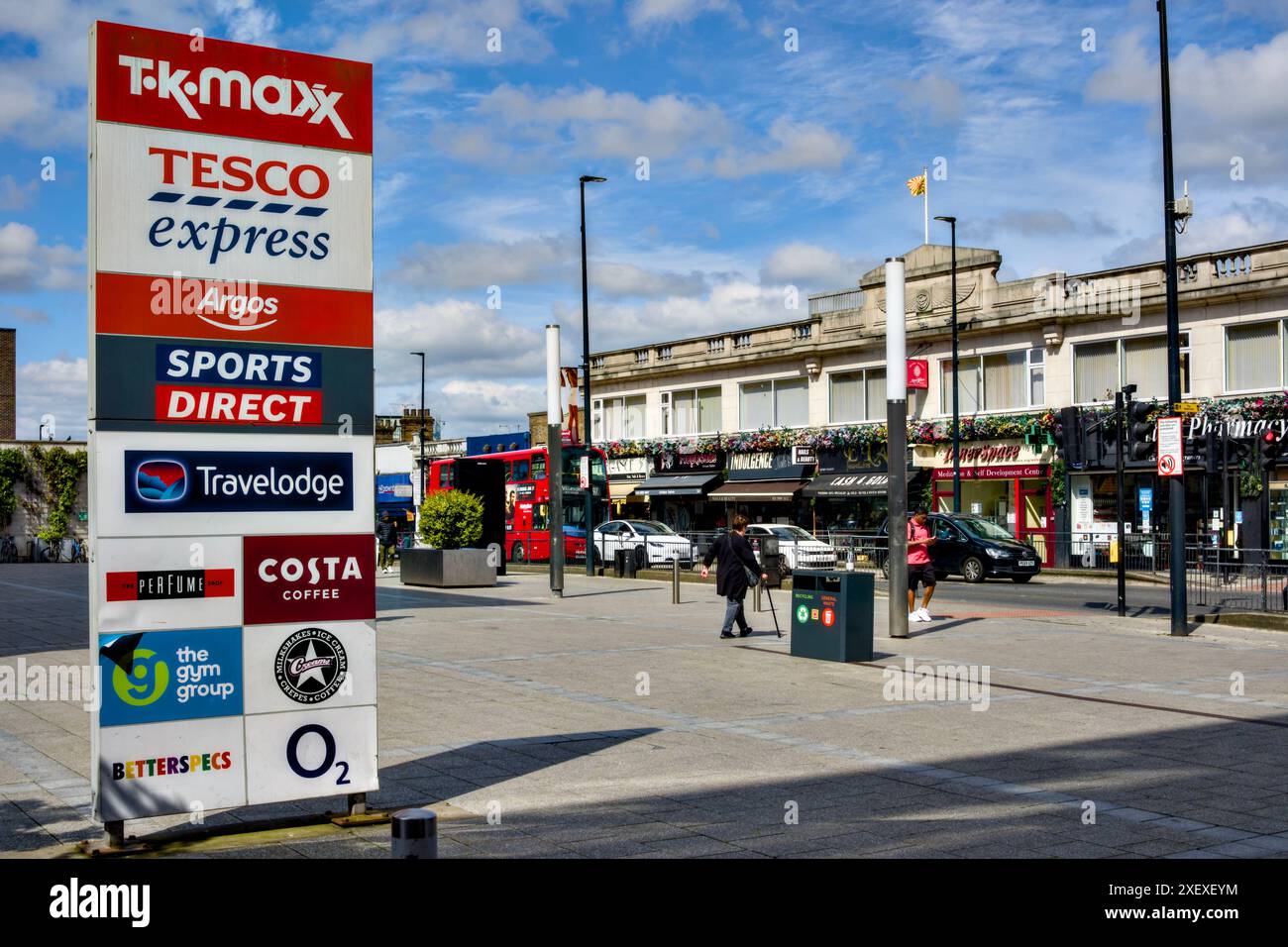 Wembley Central High Road street scene, Borough of Brent, London ...