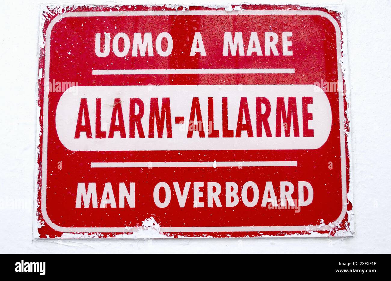 Man overboard sign hi-res stock photography and images - Alamy