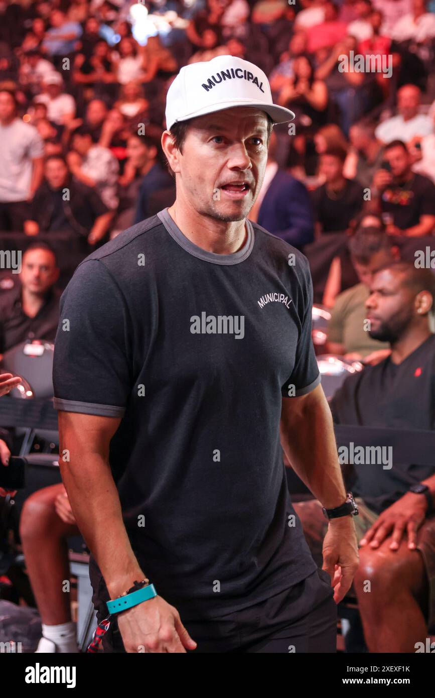 Las Vegas, United States . 29th June, 2024. Actor Mark Wahlberg looks ...