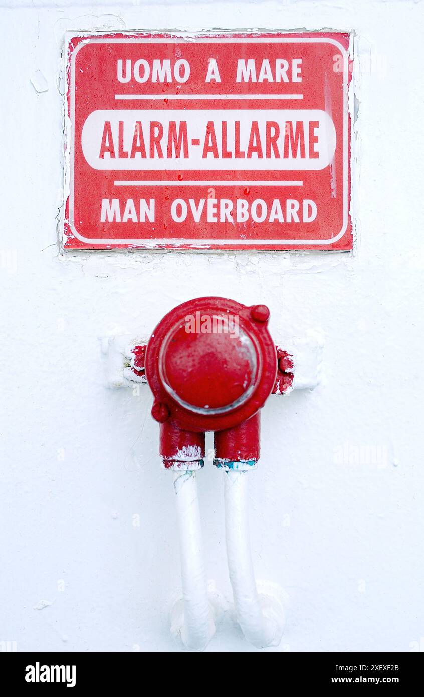 Man overboard sign hi-res stock photography and images - Alamy