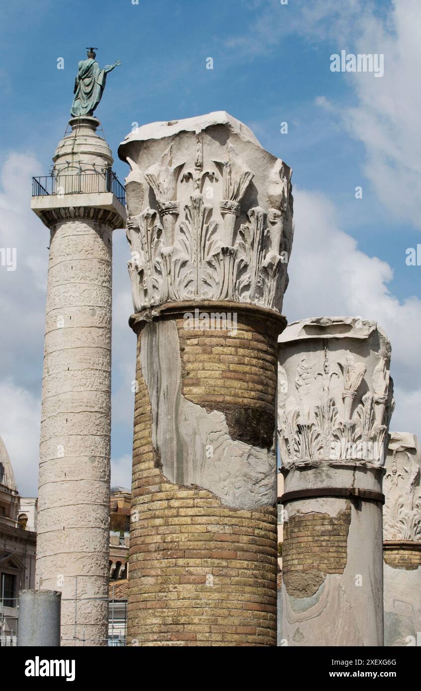Trajan forum sculpture hi-res stock photography and images - Alamy