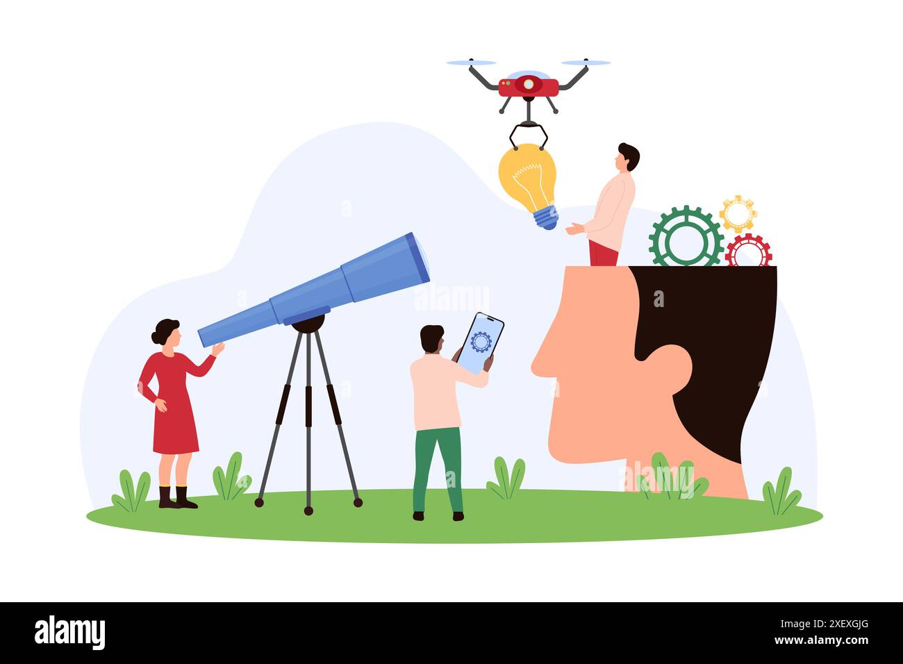 Business challenge, vision, open mind and motivation for creative ...