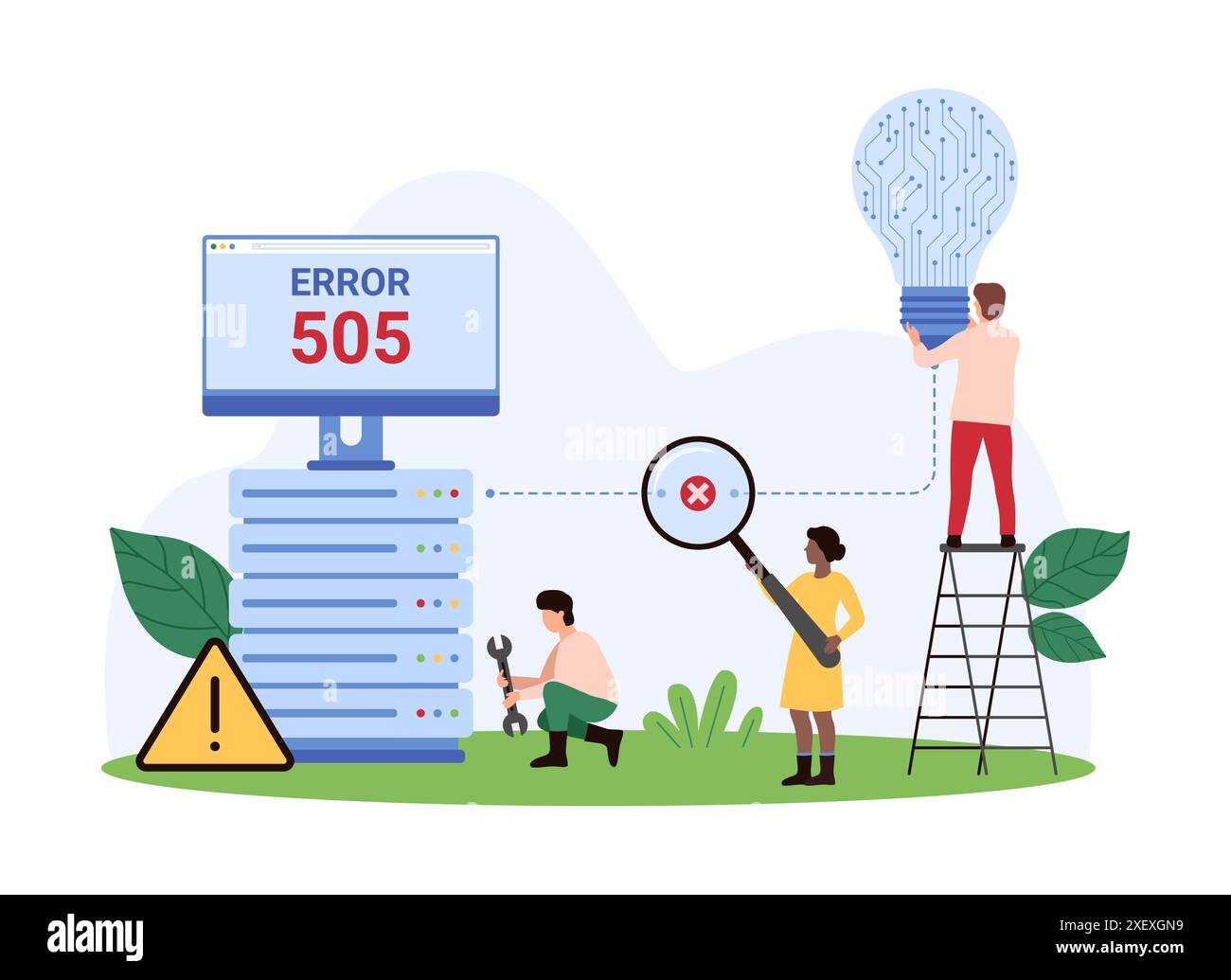 505 error, HTTP Version not supported. Tiny people find connection ...