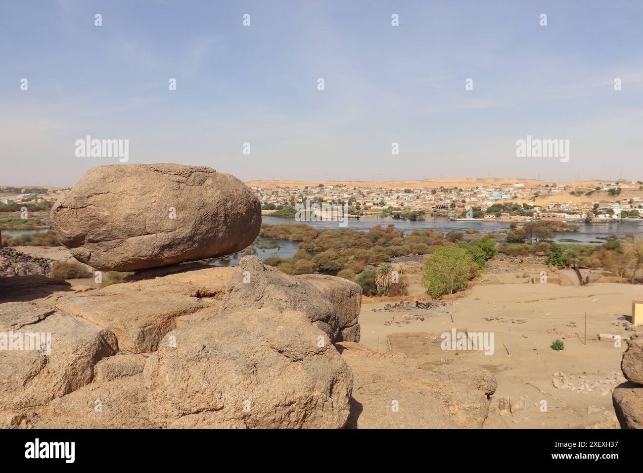 Beautiful nubian island (Sehel Island) in Aswan, Egypt Stock Photo - Alamy
