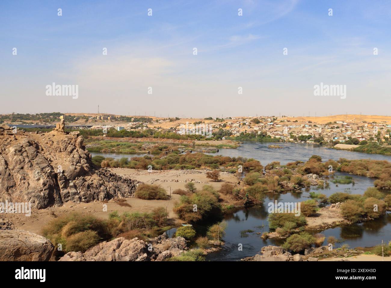 Beautiful nubian island (Sehel Island) in Aswan, Egypt Stock Photo - Alamy