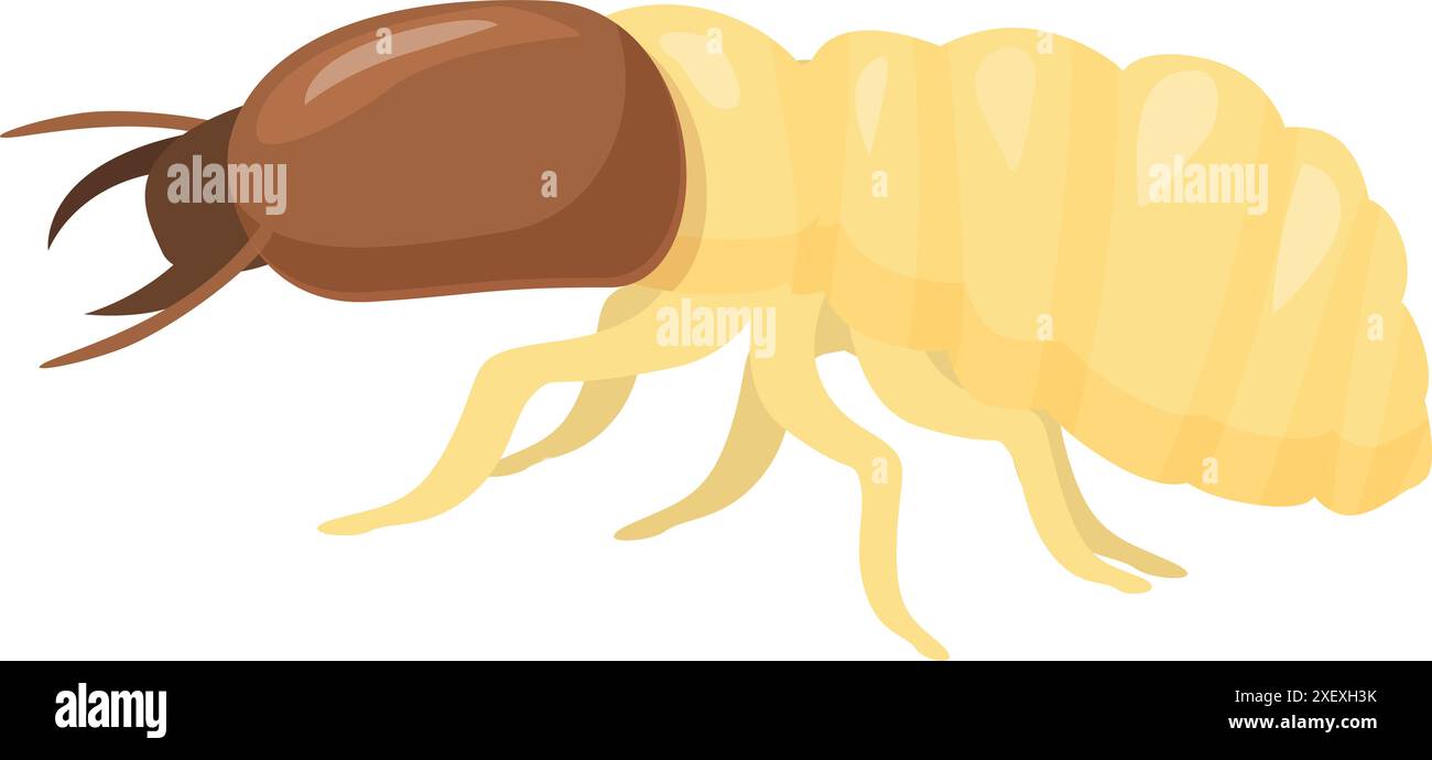 Cartoon termite is walking to the left of the frame Stock Vector Image ...