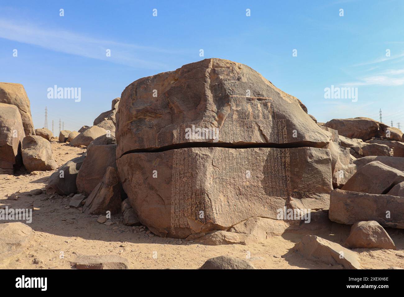The Famine Stela (ancient egyptian inscriptions written in Egyptian ...