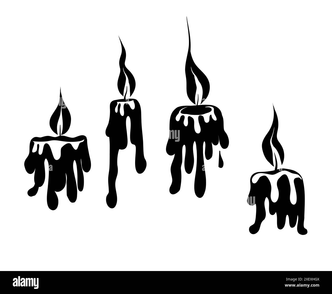 Candle wax dripping Black and White Stock Photos & Images - Alamy