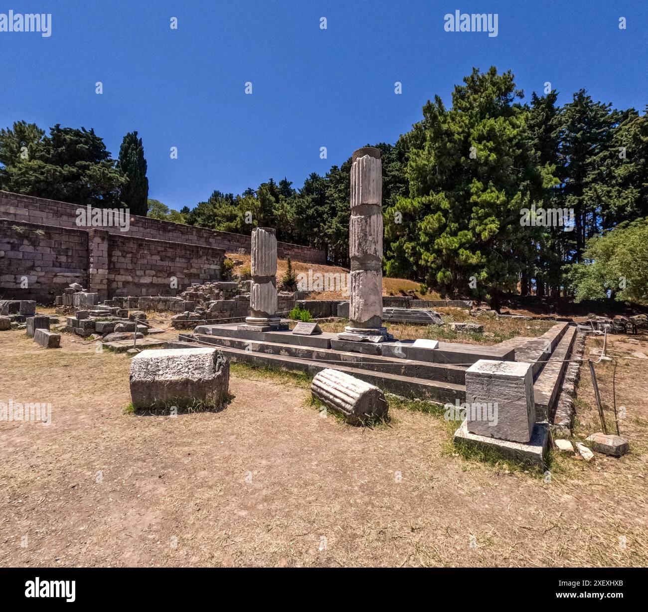 Ruins of Asklepion on Kos island, Greece Stock Photo - Alamy