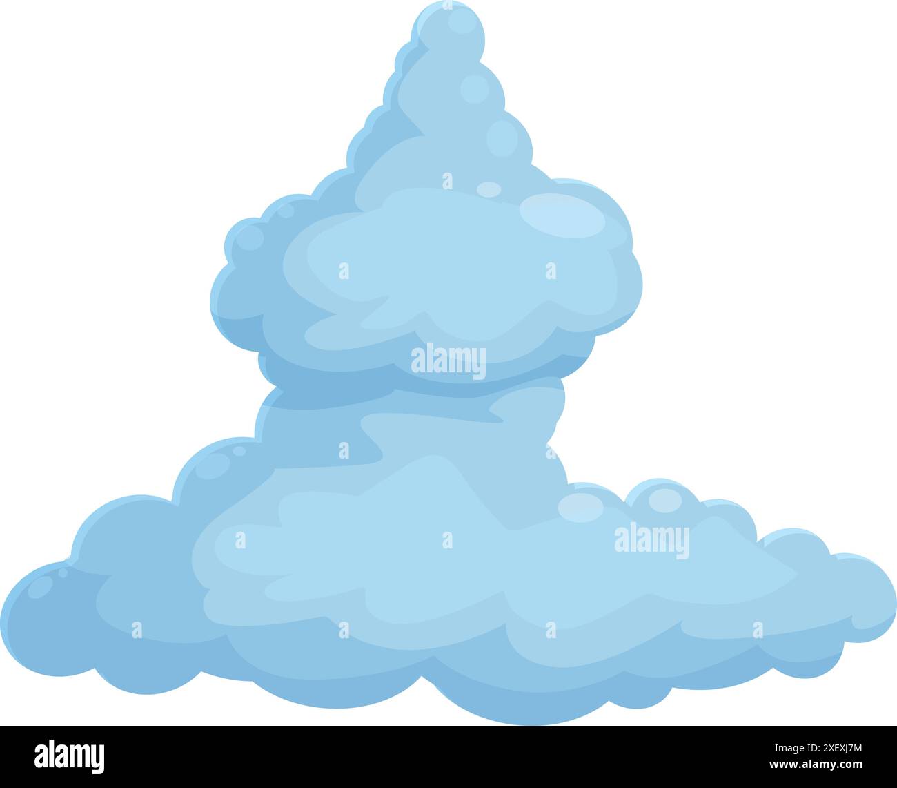 Simple cartoon cloud floating in the sky hi-res stock photography and ...