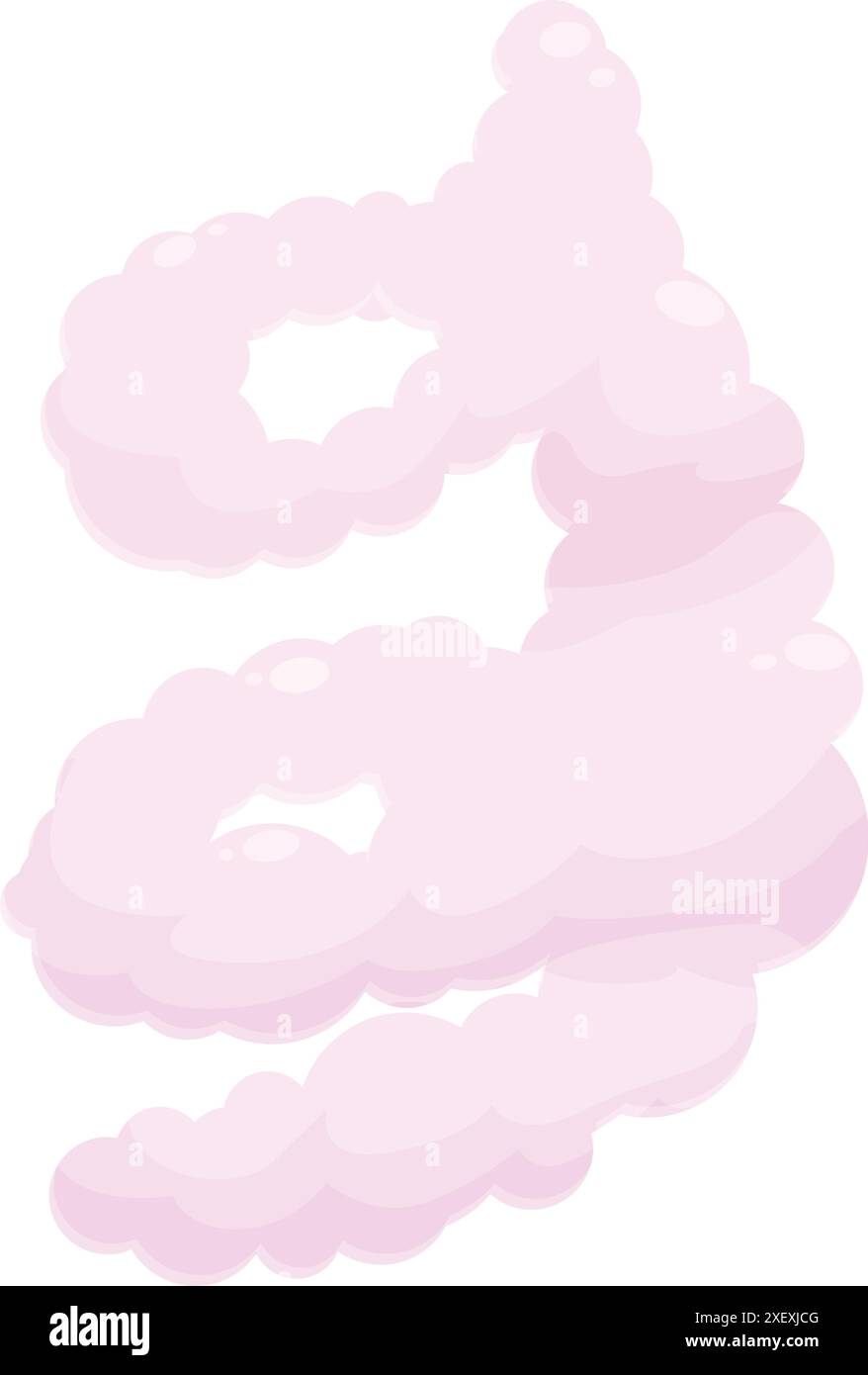 Pink cloud of round bubbles is floating and rotating hi-res stock ...