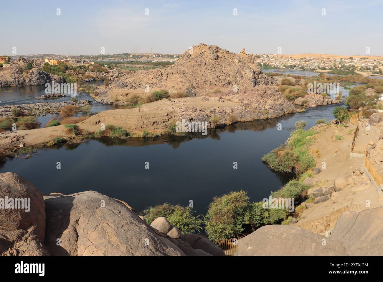 Beautiful nubian island (Sehel Island) in Aswan, Egypt Stock Photo - Alamy