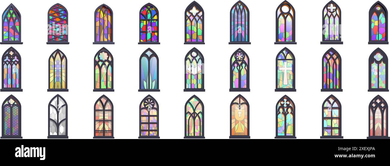 Jesus rose window stained Stock Vector Images - Alamy