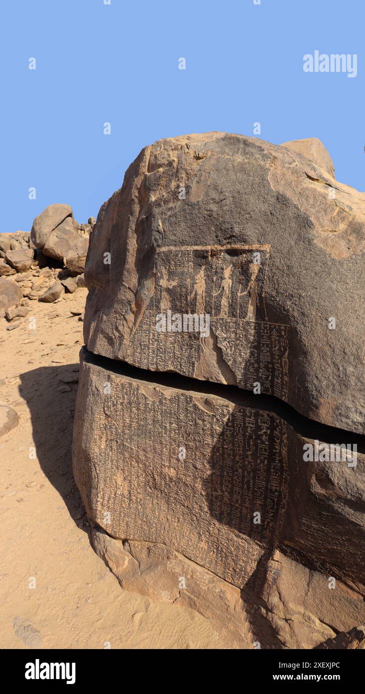 The Famine Stela (ancient egyptian inscriptions written in Egyptian ...