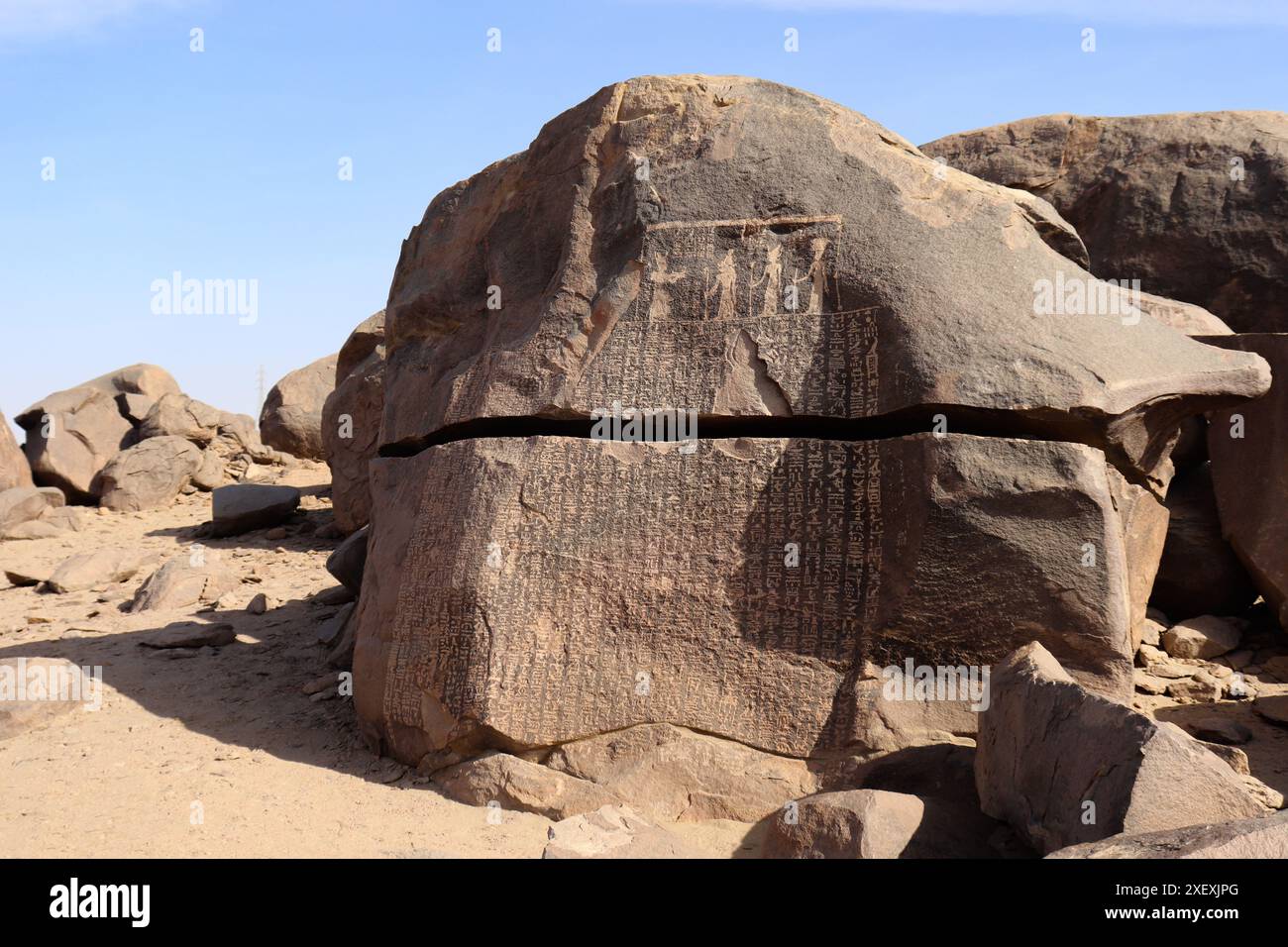 The Famine Stela (ancient egyptian inscriptions written in Egyptian ...