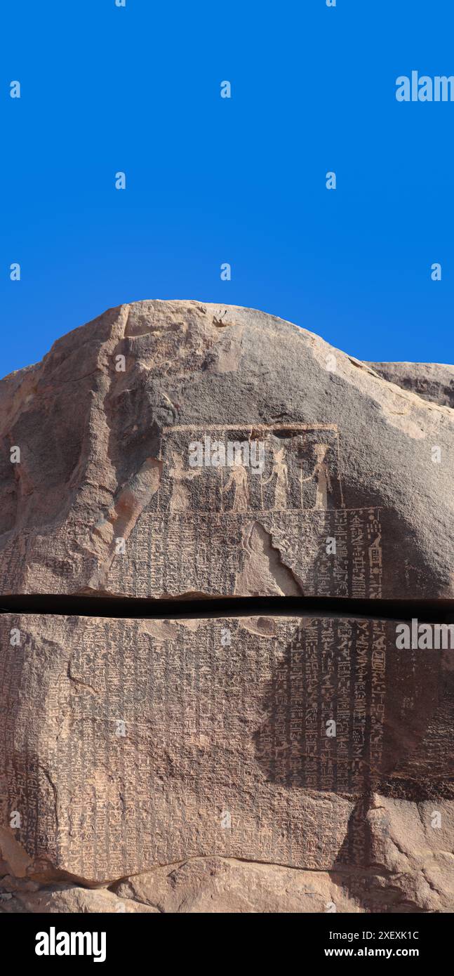 The Famine Stela (ancient egyptian inscriptions written in Egyptian ...