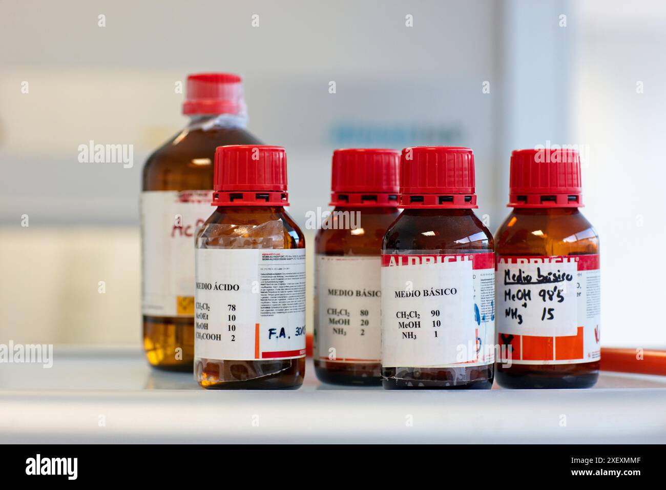 Acids and bases for thin layer chromatography (TLC) and column ...