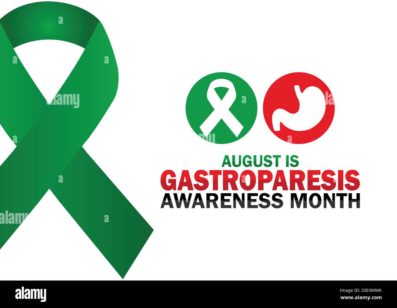 August Is Gastroparesis Awareness Month. Holiday concept. Template for ...