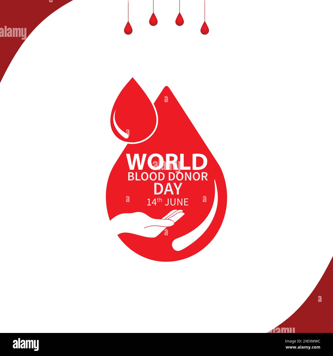 World Blood Donor Day Vector, Logo, Poster, Flyer, Background. World ...