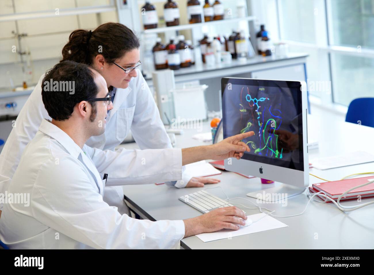 Docking, 3D computational model to simulate the molecular dynamics of ...