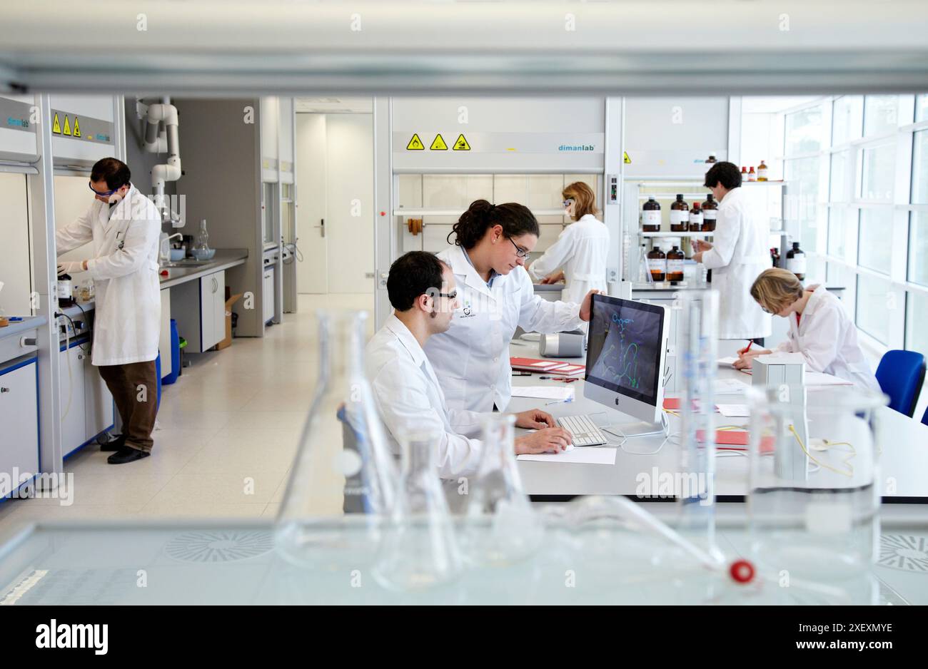 Docking, 3D computational model to simulate the molecular dynamics of proteins to develop new ...