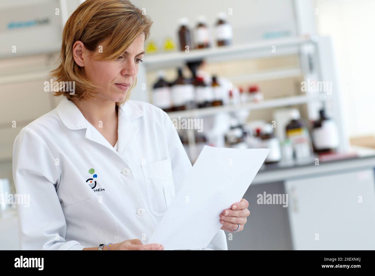 Researcher, synthesis lab, research laboratory, IkerChem research lab ...