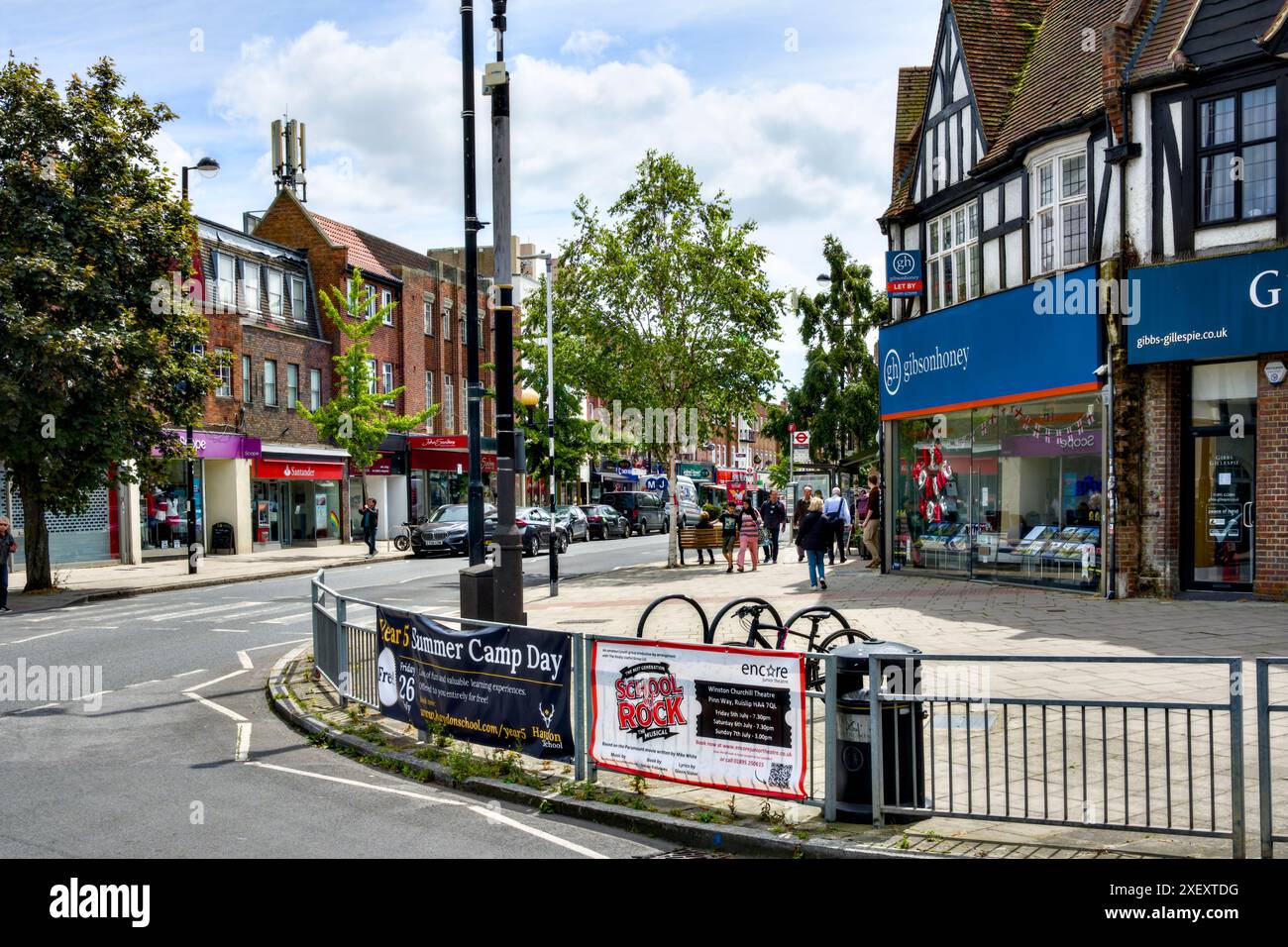 Ruislip High Street, Borough of Hillingdon, London, England, U.K Stock ...