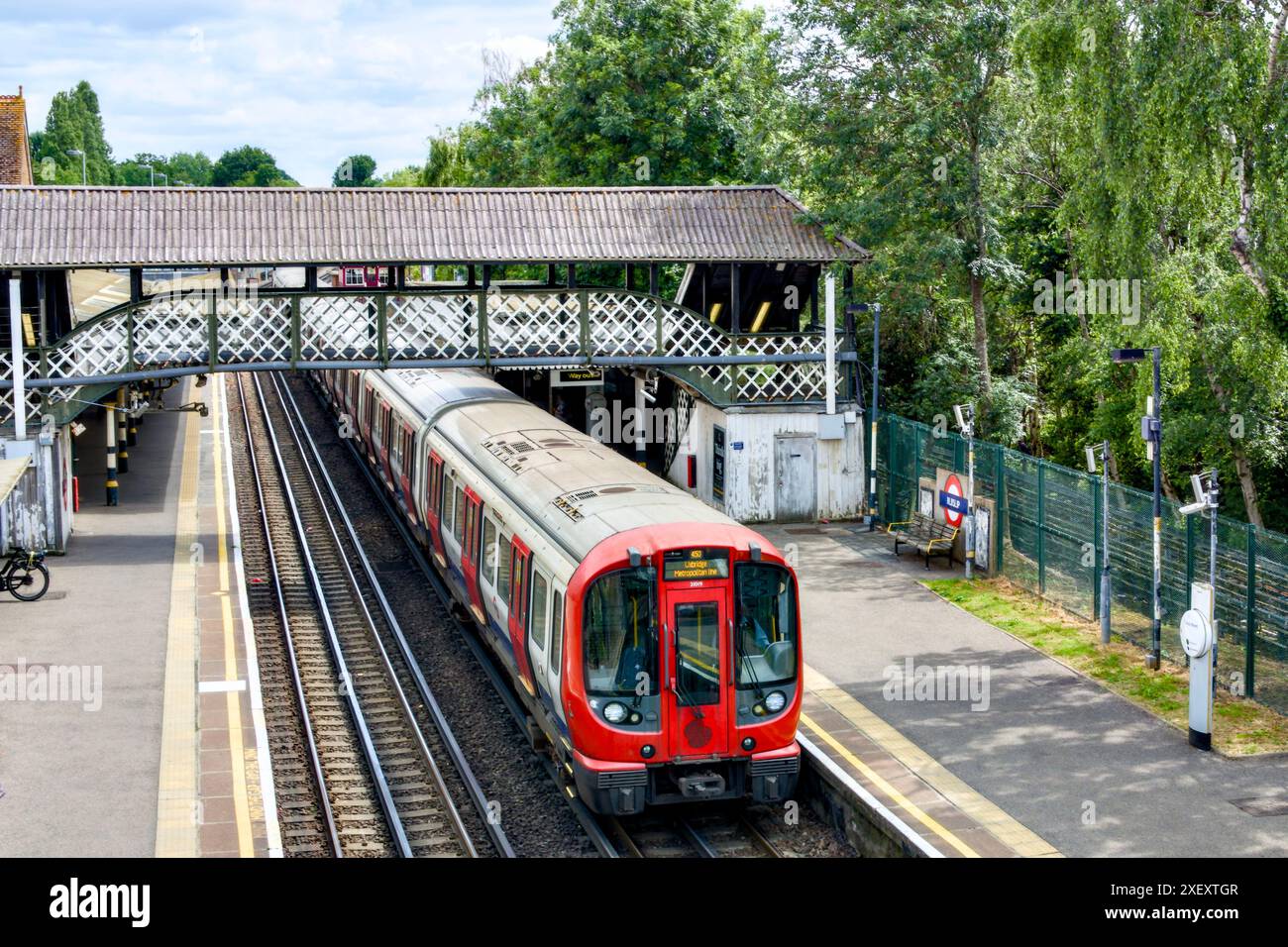 Metropolitan Line Train at Platform Ruislip Station, Borough of ...