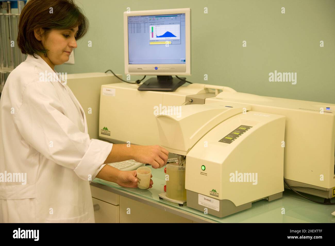 Soil samples, laser diffractometer, Laboratory of Agri-Environmental ...
