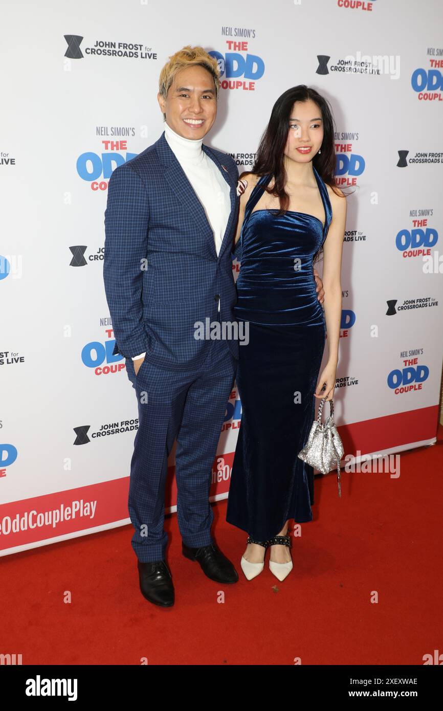 Sydney, Australia. 30th June 2024. Andy Trieu and Neveah attend the ...