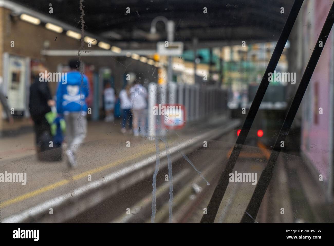 Docklands Light Railway (DLR )station in Lewisham,London,England,UK ...