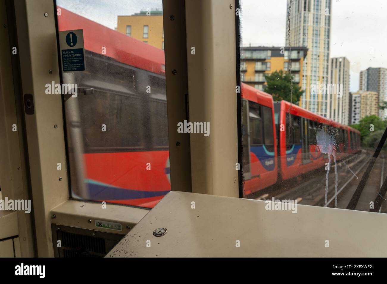 Docklands Light Railway (DLR )station in Lewisham,London,England,UK ...