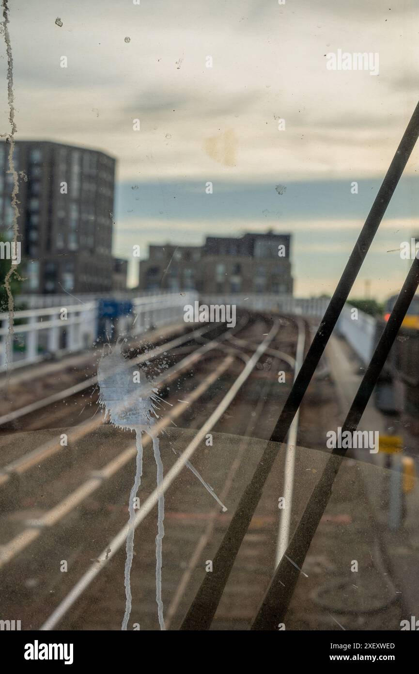 Docklands Light Railway (DLR )station in Lewisham,London,England,UK ...