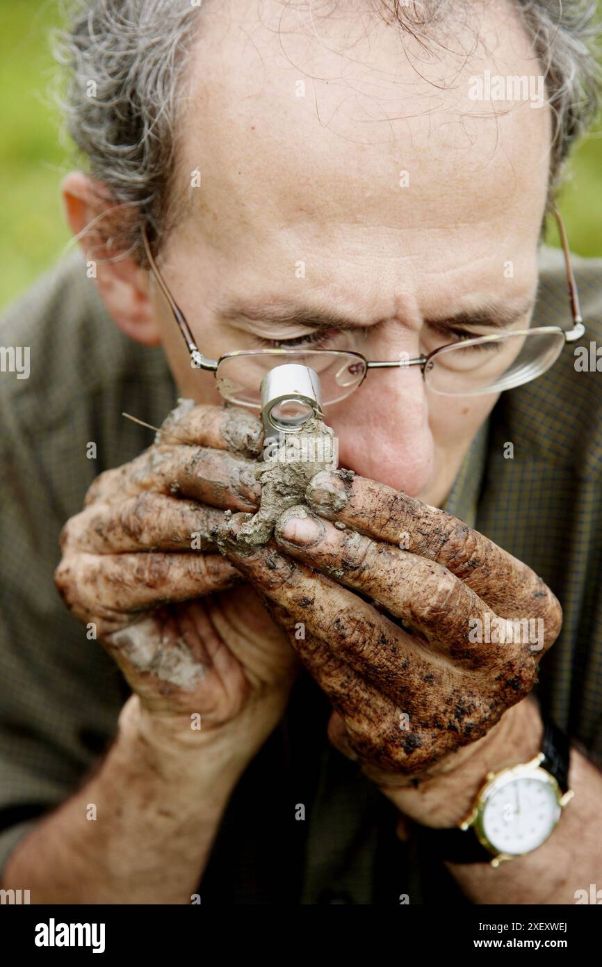 Observation of macrofossils, sampling peat, climate change research ...