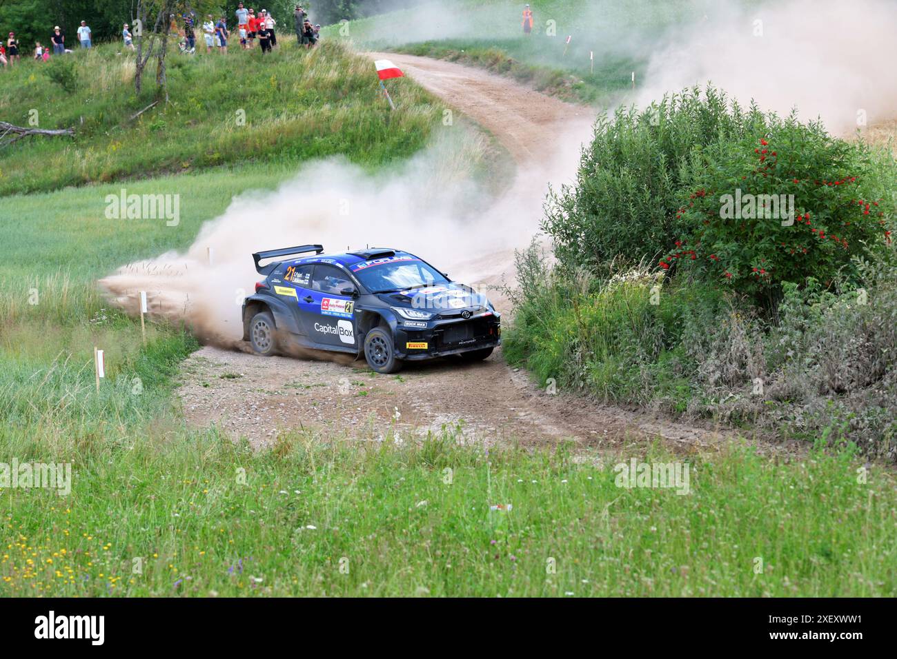 #21 Sami PAJARI (FIN) / Enni MAELKOENEN (FIN), TOYOTA GR Yaris Rally2, Team: Printsport ...